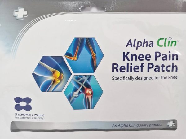 ALPHA CLIN KNEE PAIN RELIEF PATCH 2's - Sparkport Pharmacy